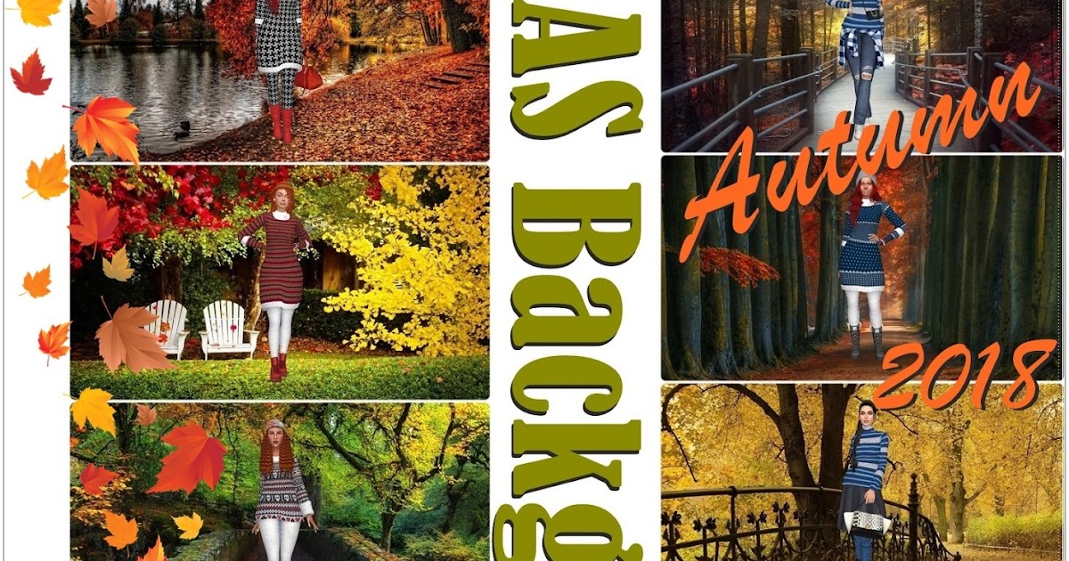 Annett's Sims 4 Welt: CAS Backgrounds "Autumn 2018" Part 3