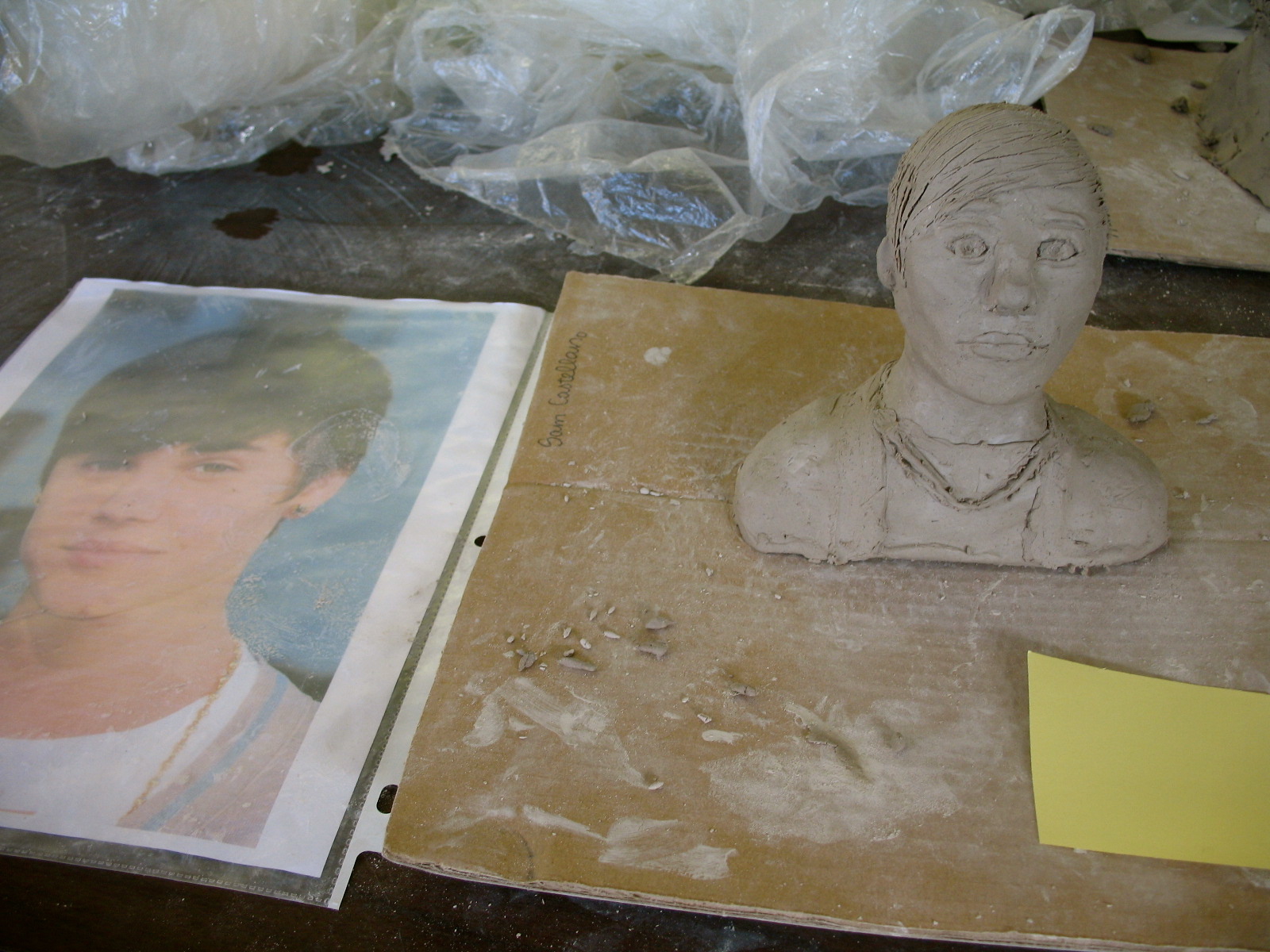 Lane Tech Art Studio : Clay Busts of Famous People