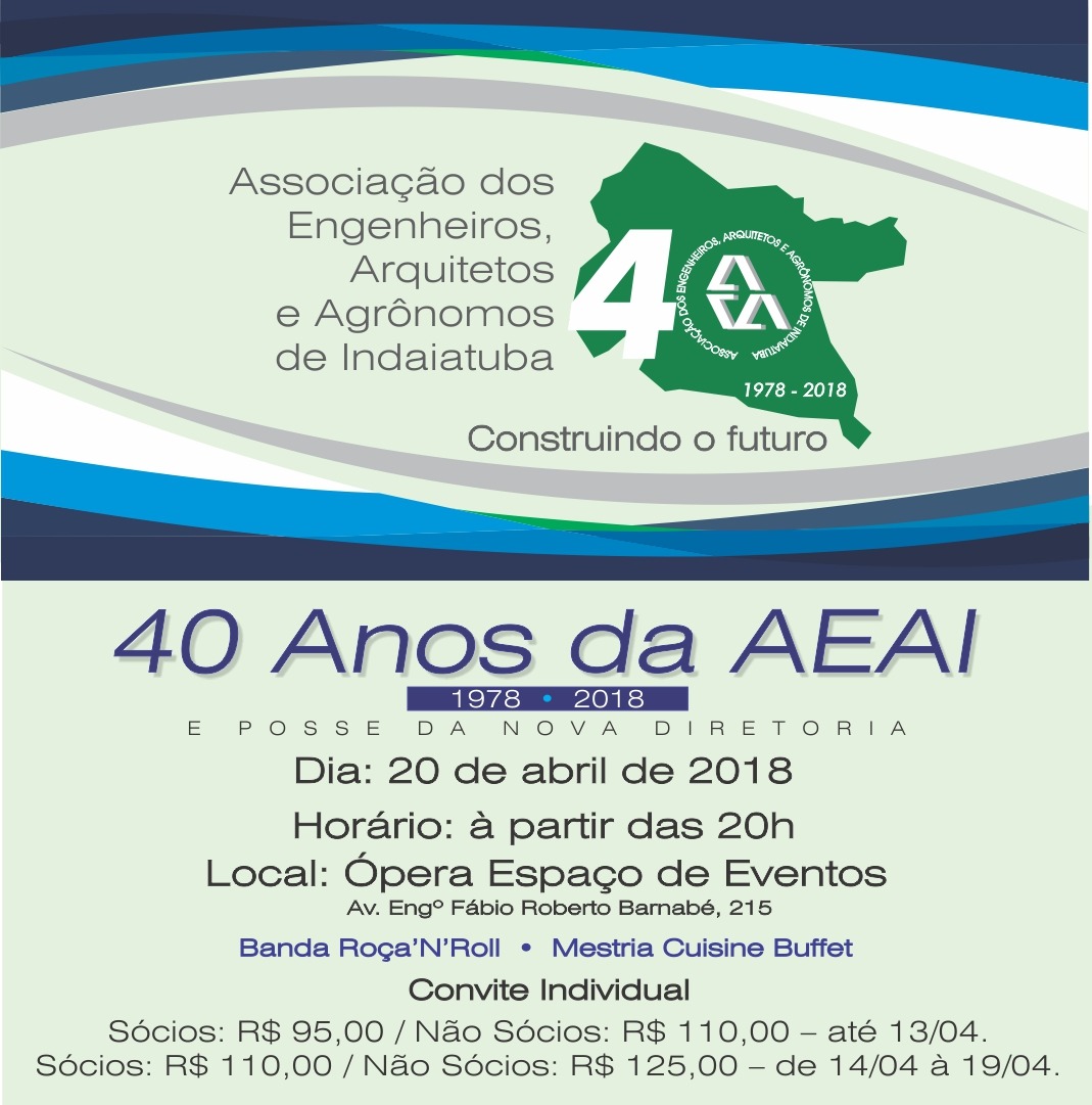 SOCIAIS CULTURAIS, GASTRONOMIA E ETC: Os 40 anos da AEAI (Associação ...