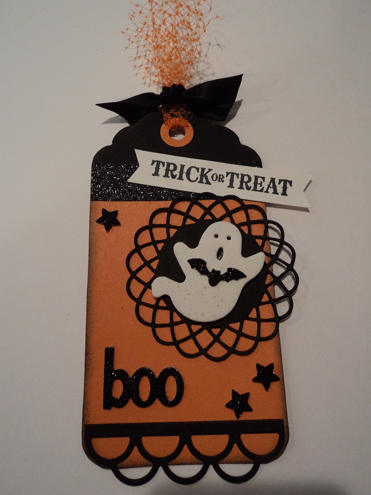 Card Corner by Candee: BOO Bag Tag #3