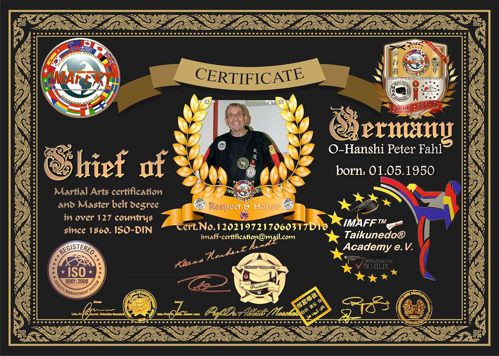 Hall of Honor for honorable and chivalrous People for eternety!