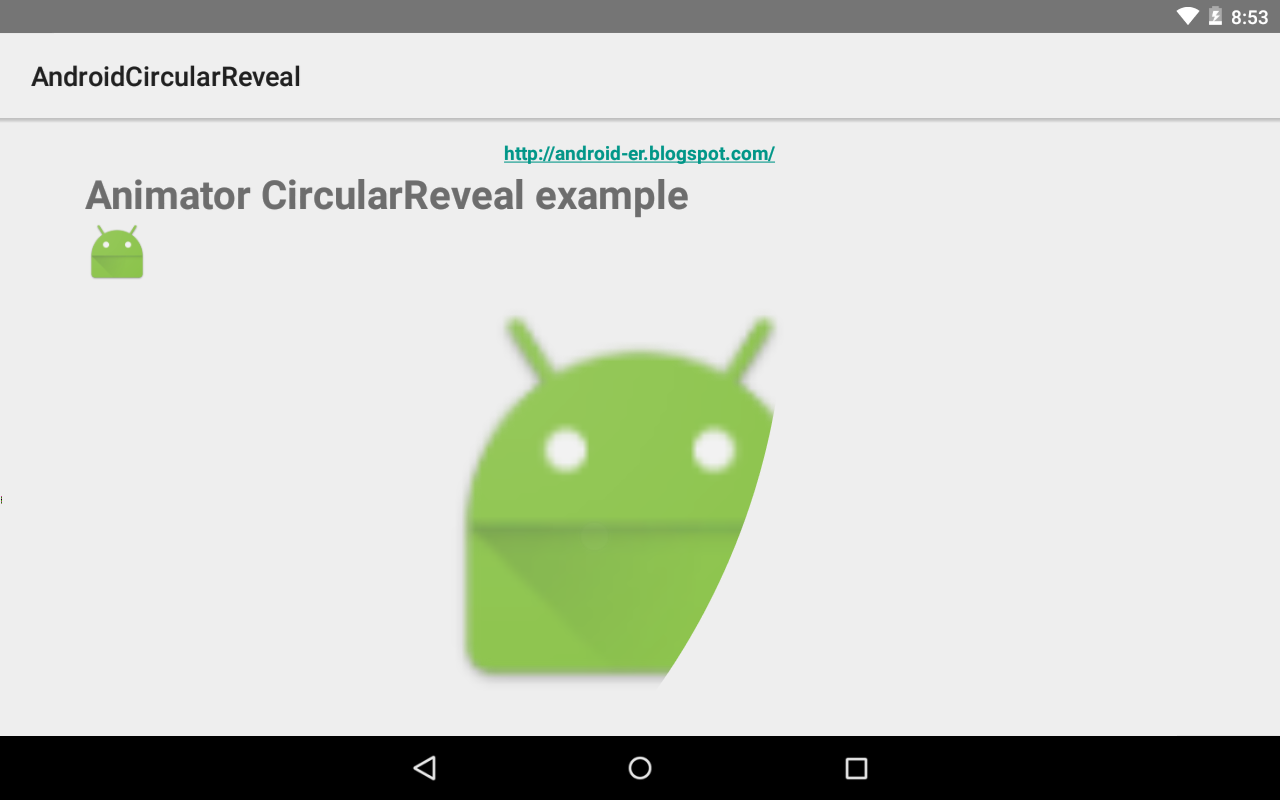 Android-er: Example to create Animator of CircularReveal