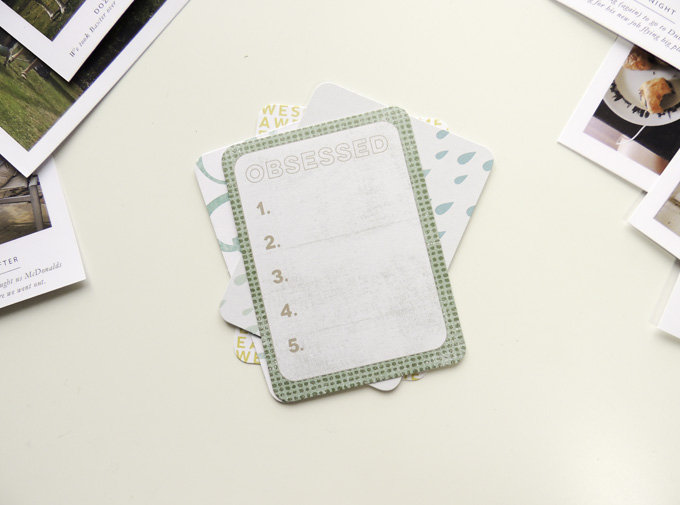 Using Project Life cards for photo prompts | amy makes things