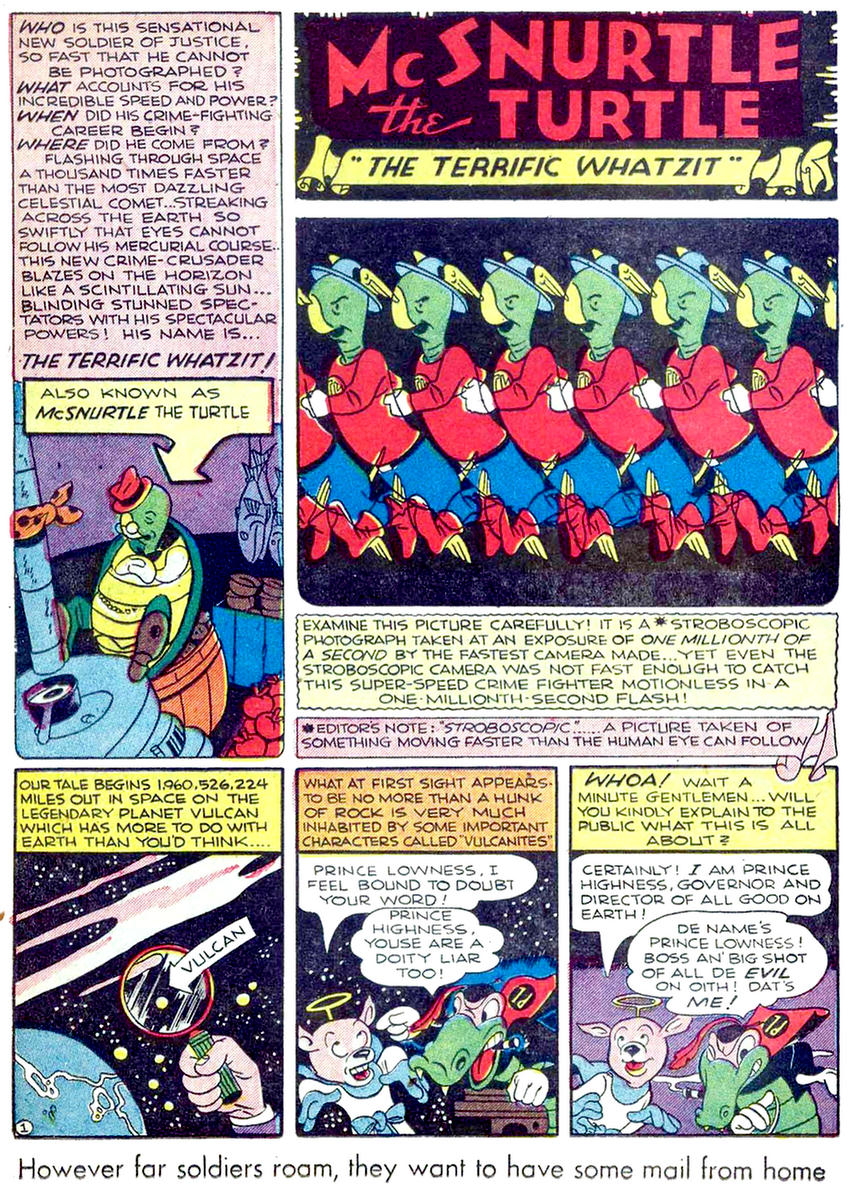 Pappy's Golden Age Comics Blogzine: Number 1414: McSnurtle the Turtle ...