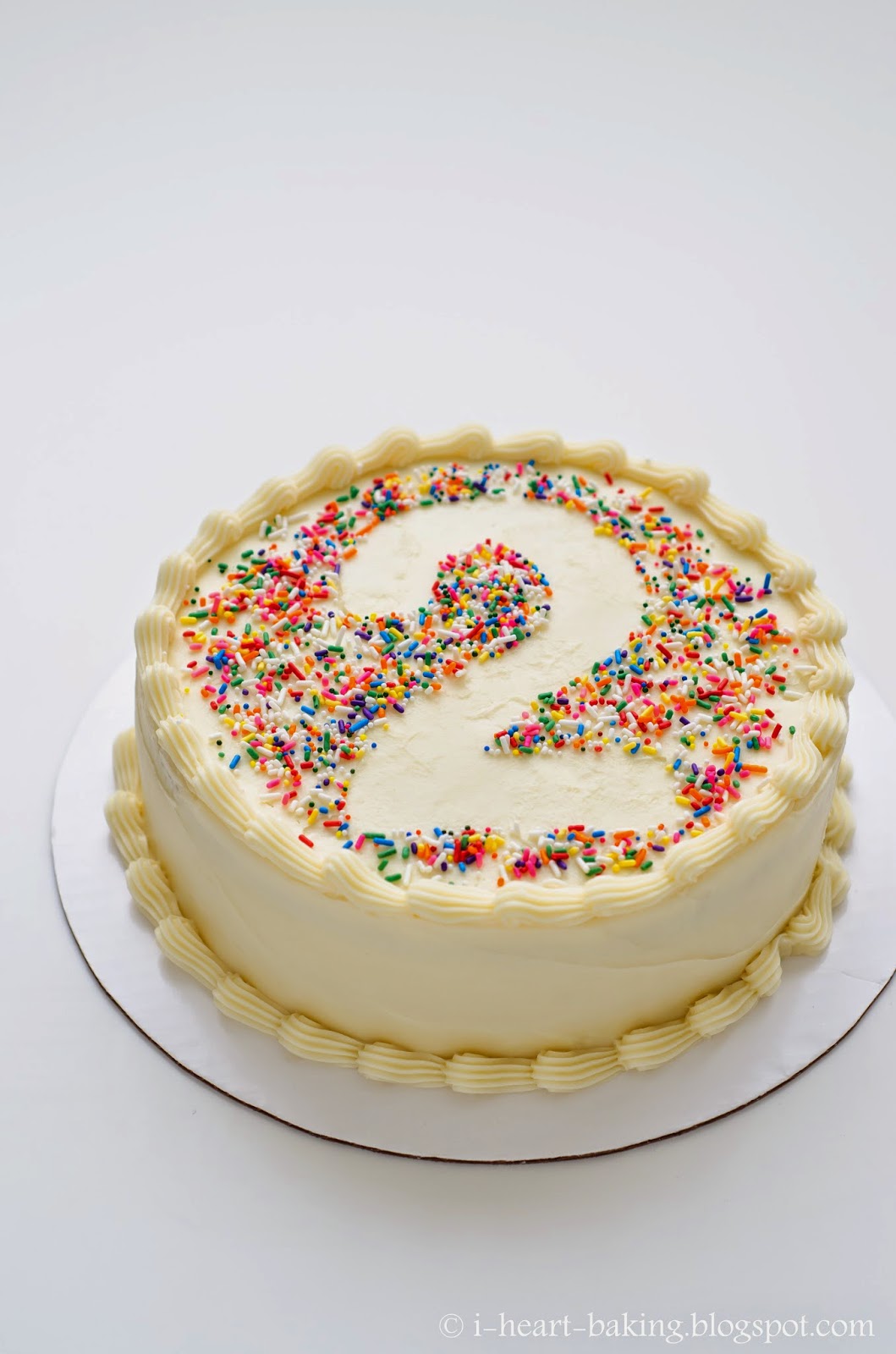 i heart baking!: naked funfetti layer cake