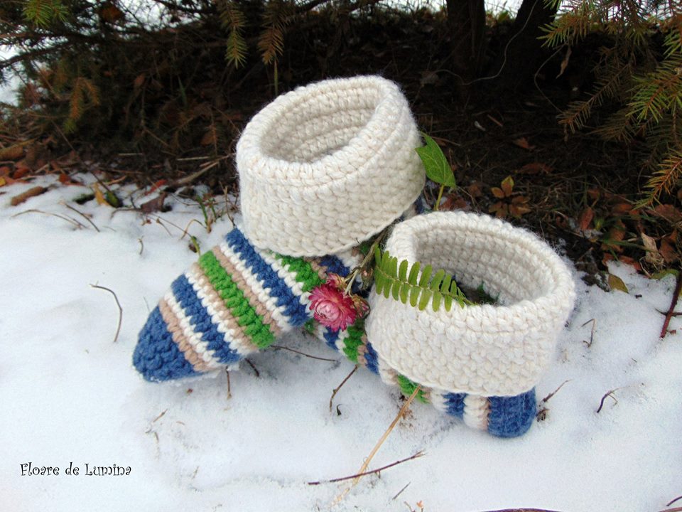 Floare de Lumina: botosei crosetati - sosete crosetate / tricotate din ...