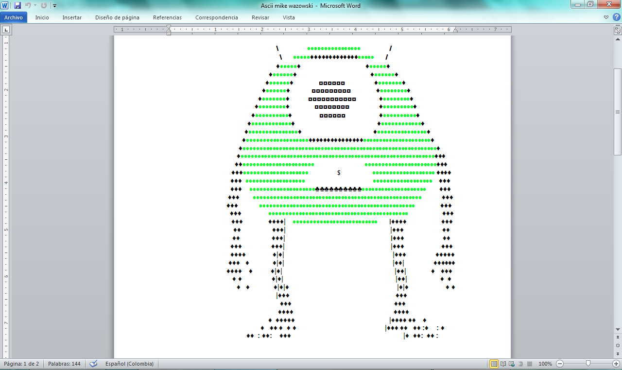 MODELADO JC:: ARTE ASCII