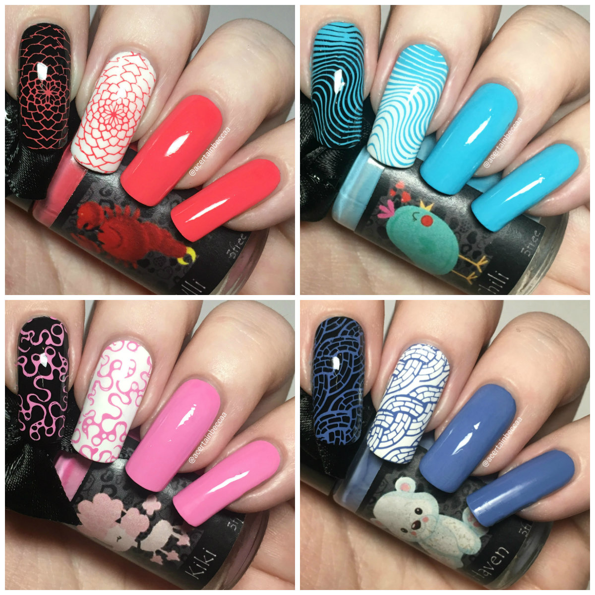 A Certain Becca Nails: Esmaltes Da Kelly Stamping Polishes - Swatches ...