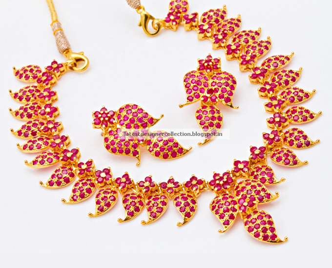 Ruby Necklace | Ruby Jewellery ~ Latest Indian Clothing And Jewellery ...