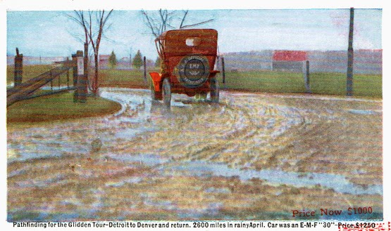 Postcards Etcetera: The Glidden Tour - Detroit to Denver