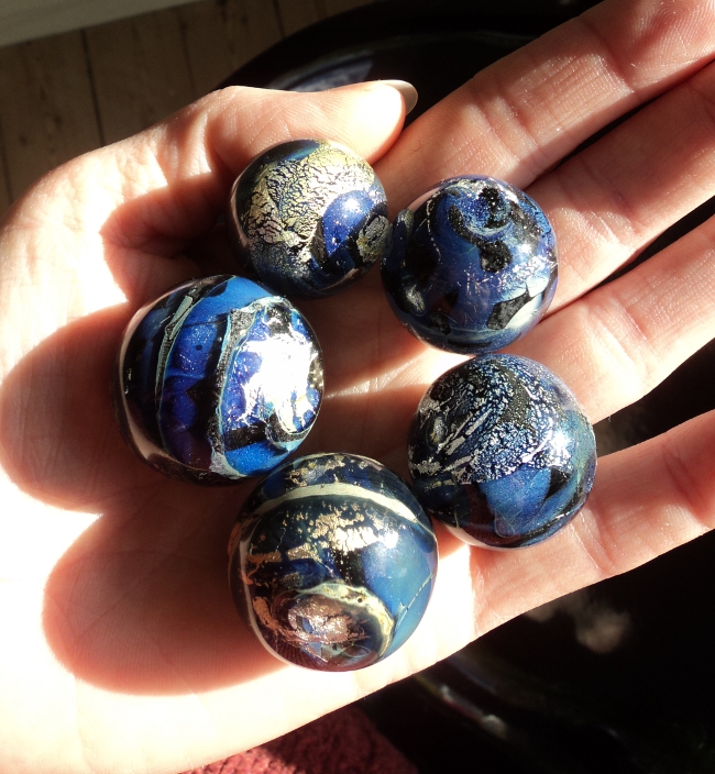 Profusion Art Glass - Handmade Lampwork Art: Universe / Planet Marbles