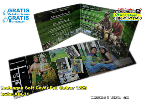 Undangan Soft Cover Full Colour 1229 | Souvenir Pernikahan