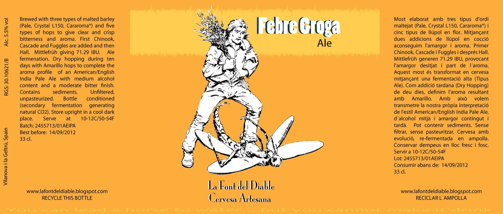 Cerveza Artesanal en Catalunya: Febre Groga