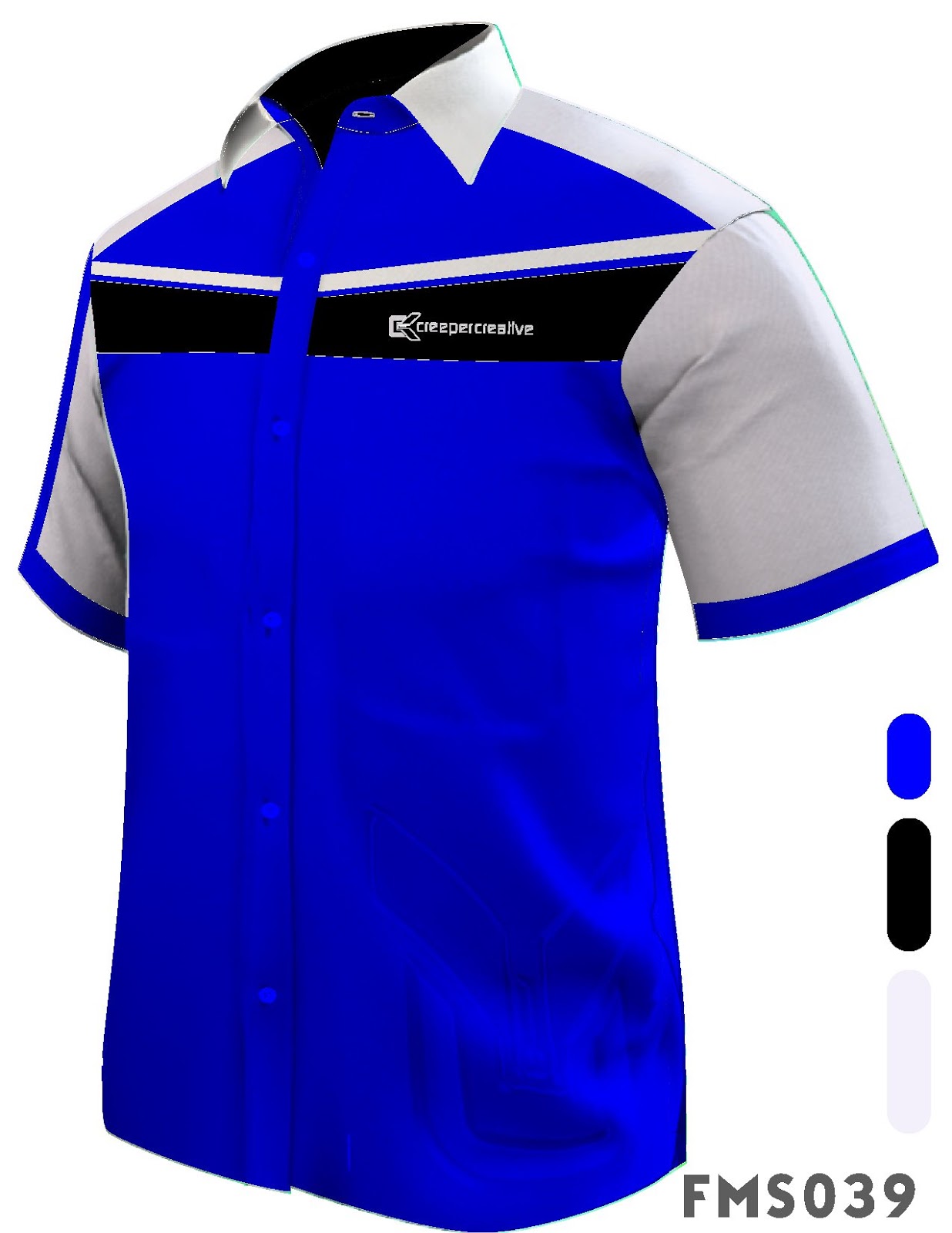 Blue Shirt - Corporate Shirt Design Vector