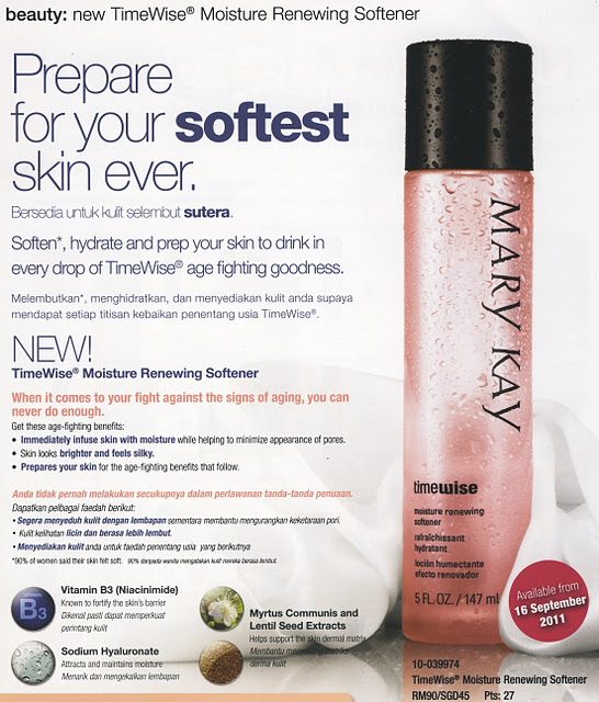 Lemonade Catalyst: KELEBIHAN TIMEWISE MOISTURE RENEWING SOFTENER