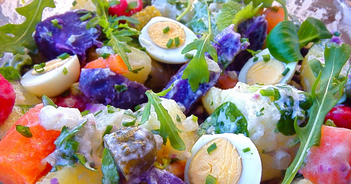 Les receptes que m'agraden: Ensalada multicolor con salsa de yogur