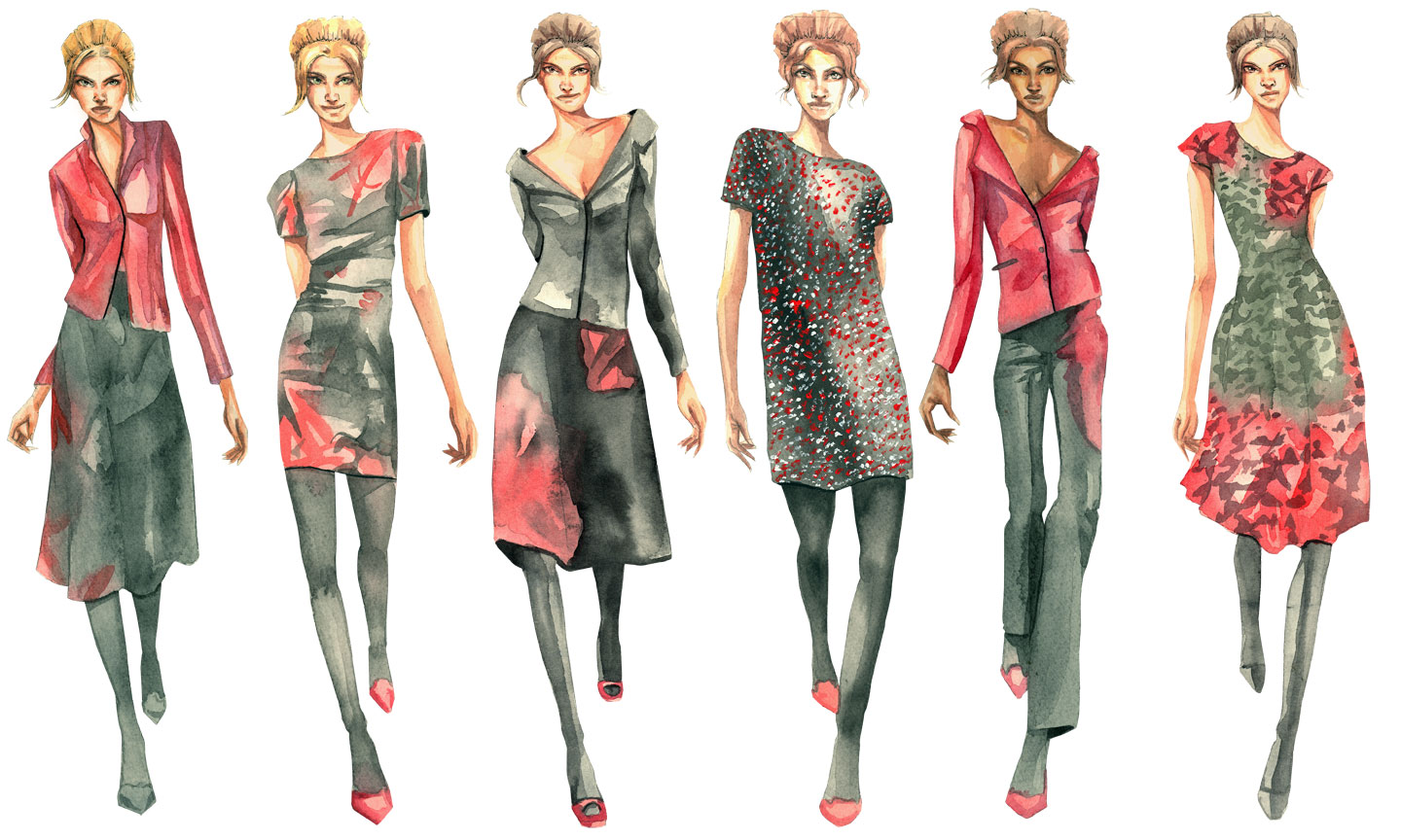 AMAR LA MODA: FIGURINES DE MODA!!