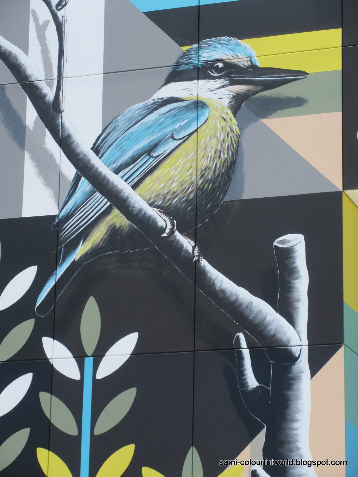 COLOURFULWORLD: Monday Mural - Native Birds and flowers I