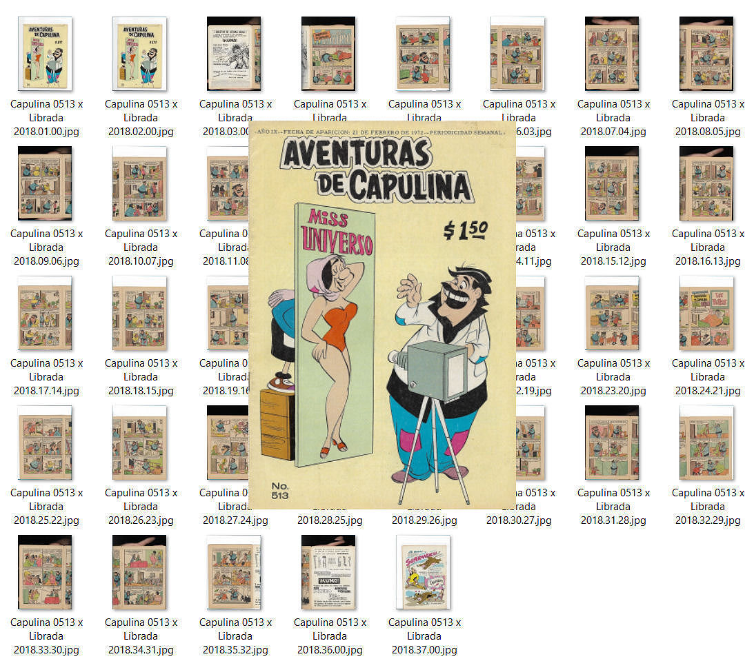 Comics Mexicanos de Jediskater: Aventuras de Capulina No. 513, PRIMER ...