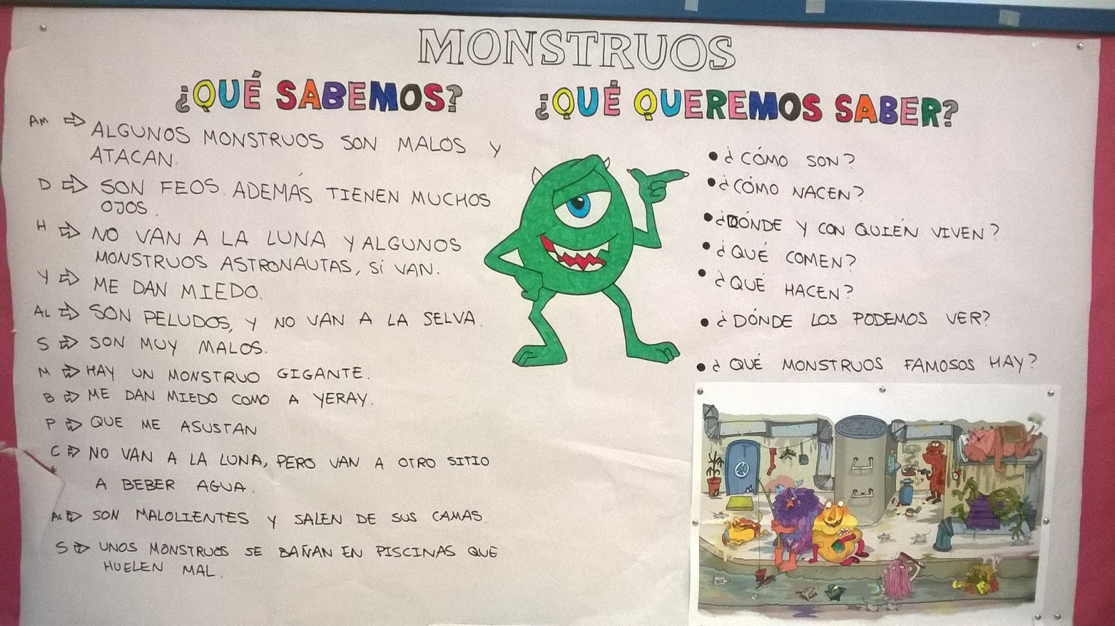 ASTRONAUTAS: PROYECTO: LOS MONSTRUOS