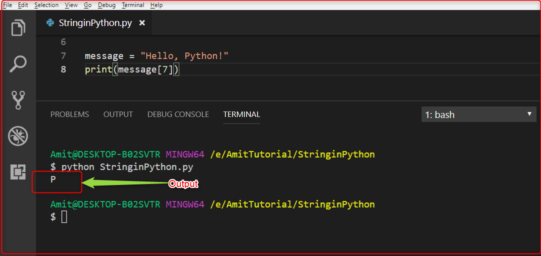 Operation on string in Python - Dot Net Techpoint