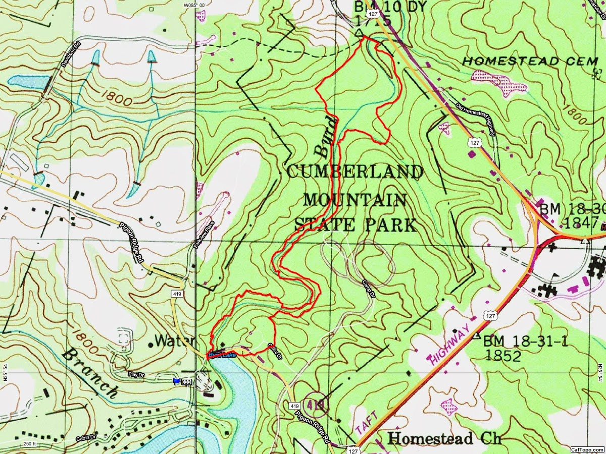 American Travel Journal: Byrd Creek Trail - Cumberland Mountain State Park