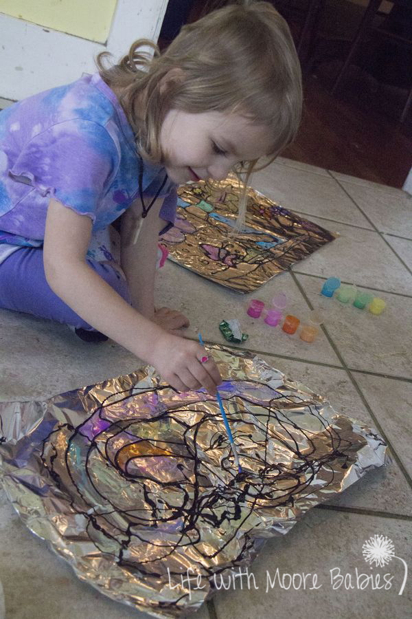 Foil Painting - Life with Moore Babies