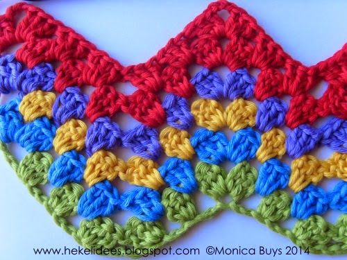 Hekel Idees: Hekel Tutoriaal: Granny Ripple Patroon