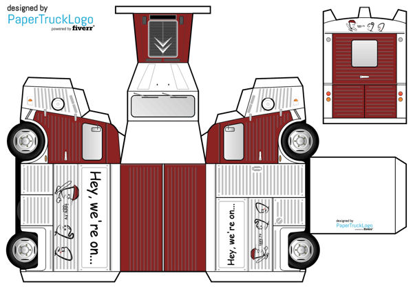 SP. Papel Modelismo: PaperCraft - Citroën H Van