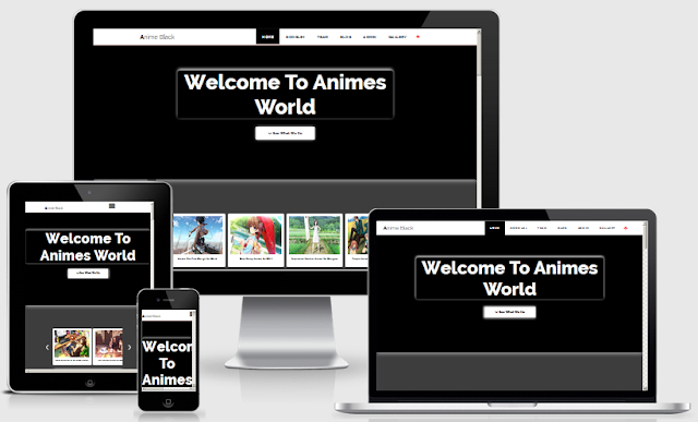 Free download Anime blogger template Black with special design for blog ...