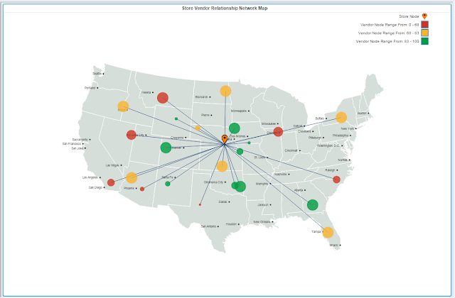 Custom D3 Network Map Visualization