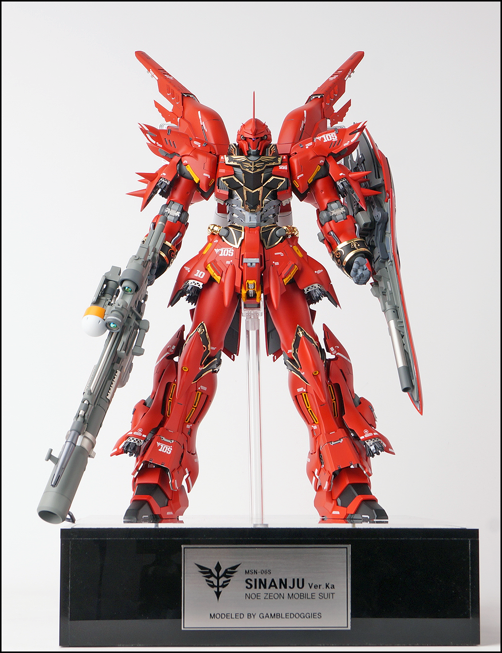 GUNDAM GUY: MG 1/100 Sinanju - Customized Build