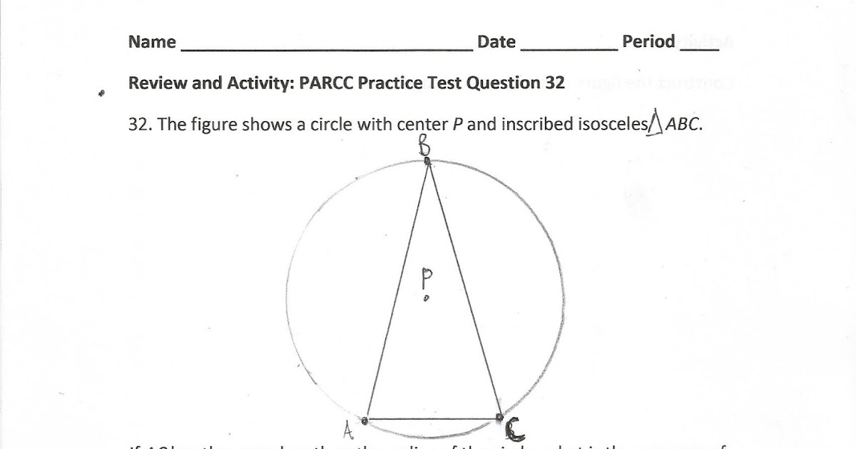 Geometry, Common Core Style: PARCC Practice Test Question 32 (Day 175)