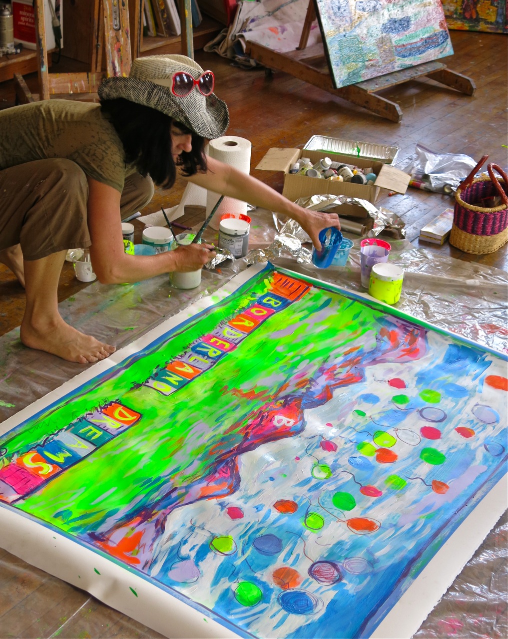 PAINTRESS GRETCHEN: Handmade poster making with Ivy