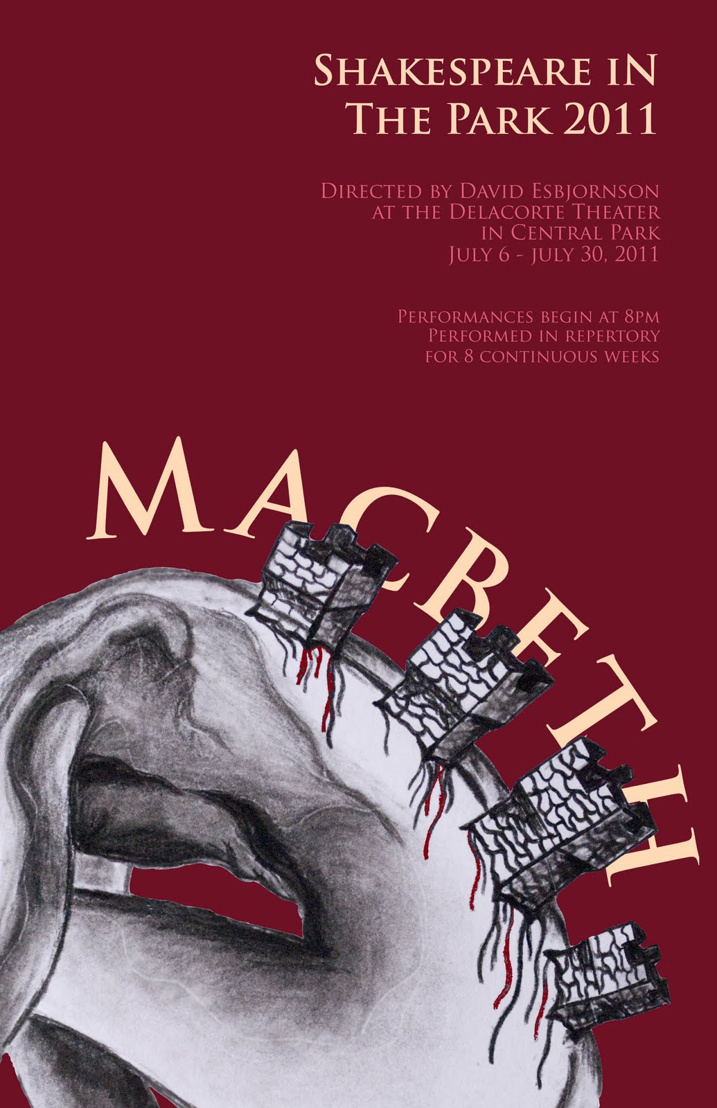 Well isn't that Peachy!: Macbeth Theater Poster