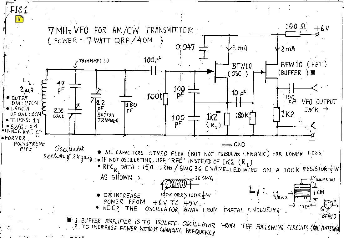 INDRAJITSINH: vwn transmitter, VFO & AM modulations scheme