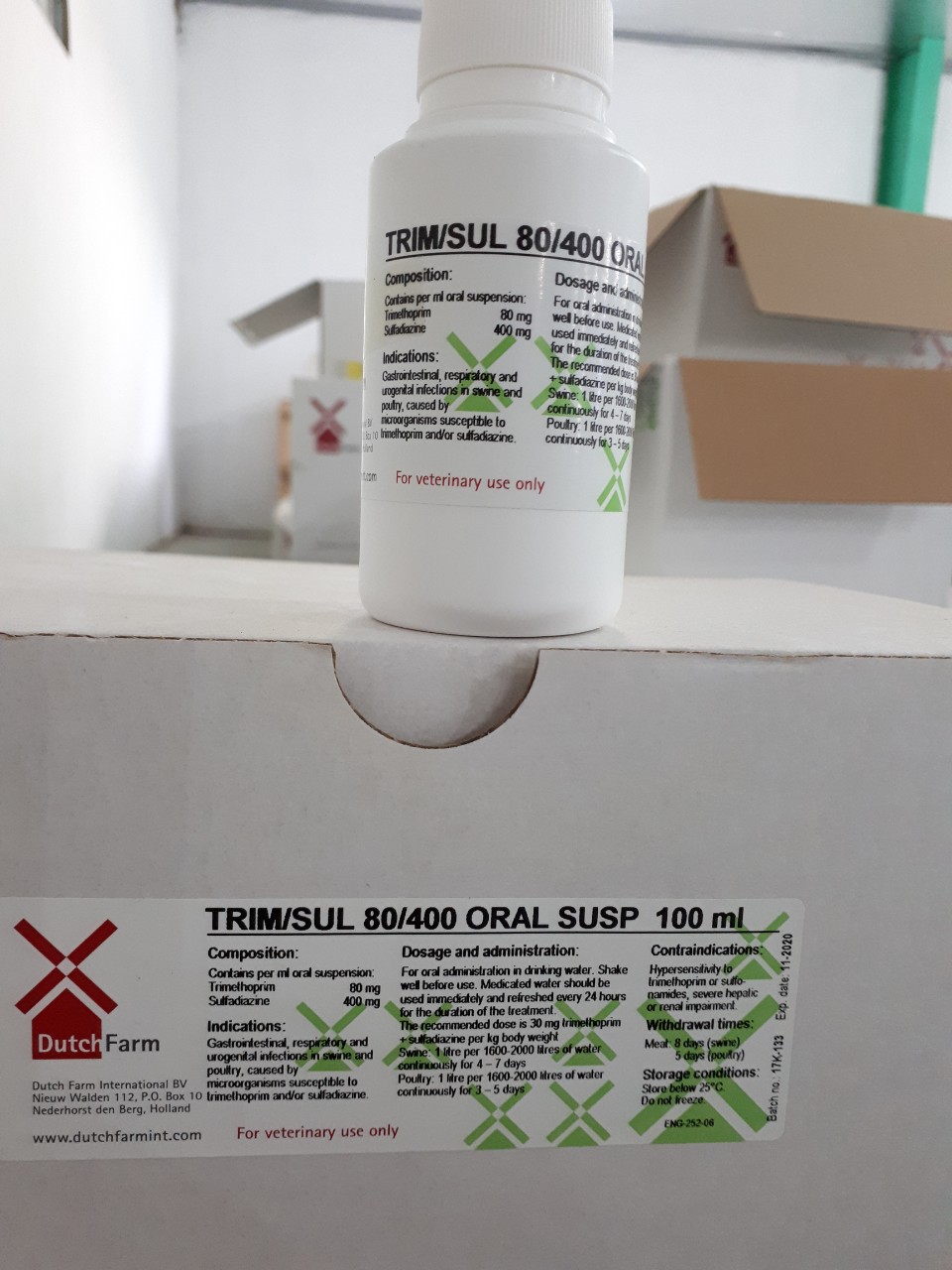 AMAVET JSC: TRIM/SUL 80/400 ORAL SUSP