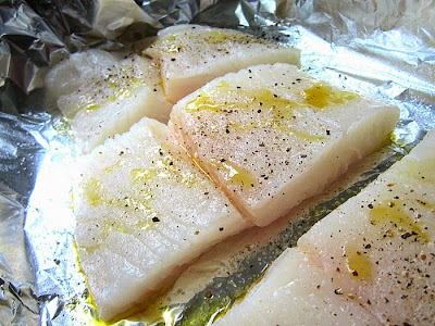 Halibut with Tomato Caper Relish