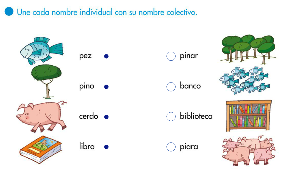 En el aula de... Segundo 2016-17: NOMBRES INDIVIDUALES Y COLECTIVOS