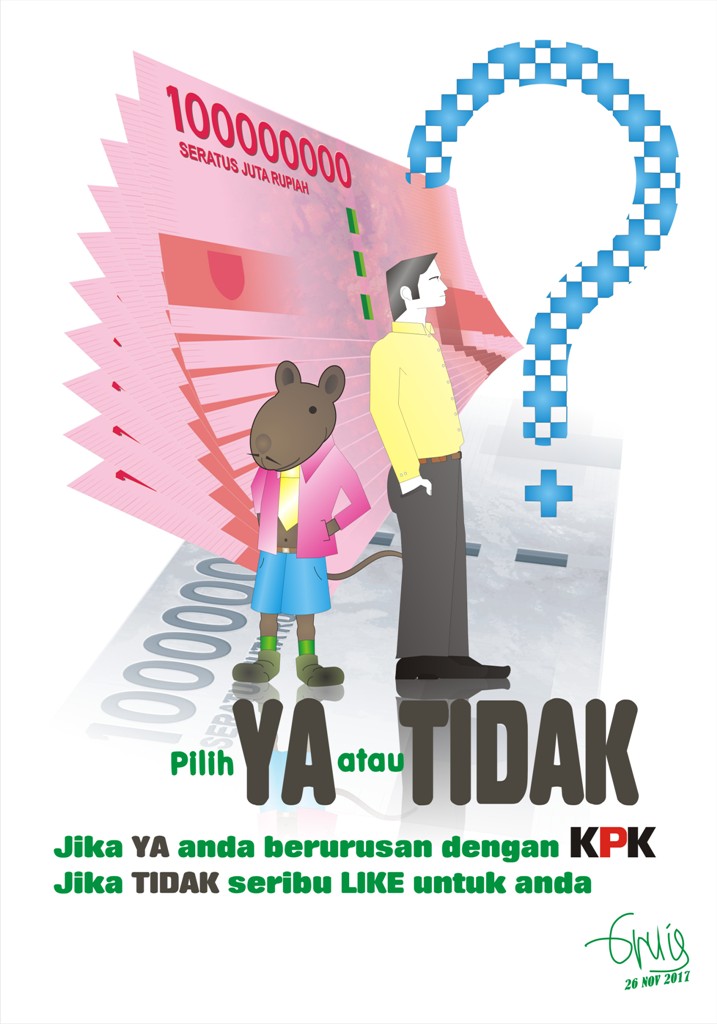 Graphic Arts: Poster Full Vector Anti Korupsi