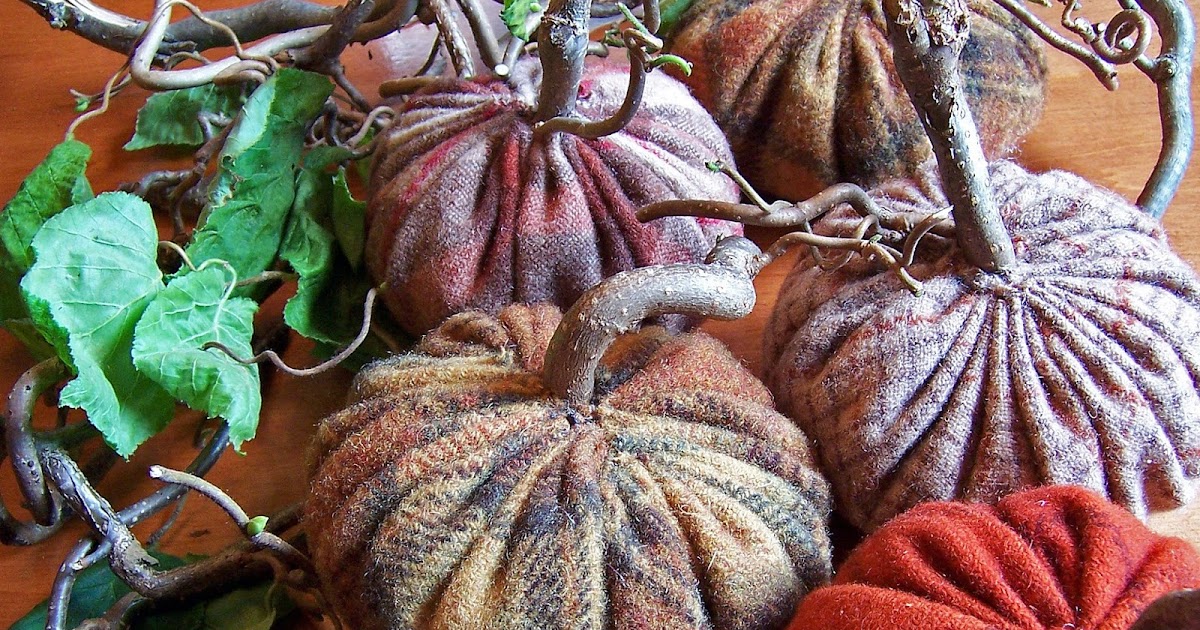 Three Sheep Studio: Free 'How To' - Rustic Wool Pumpkins...