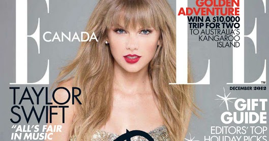 Smartologie: Taylor Swift for ELLE Canada December 2012 - FULL