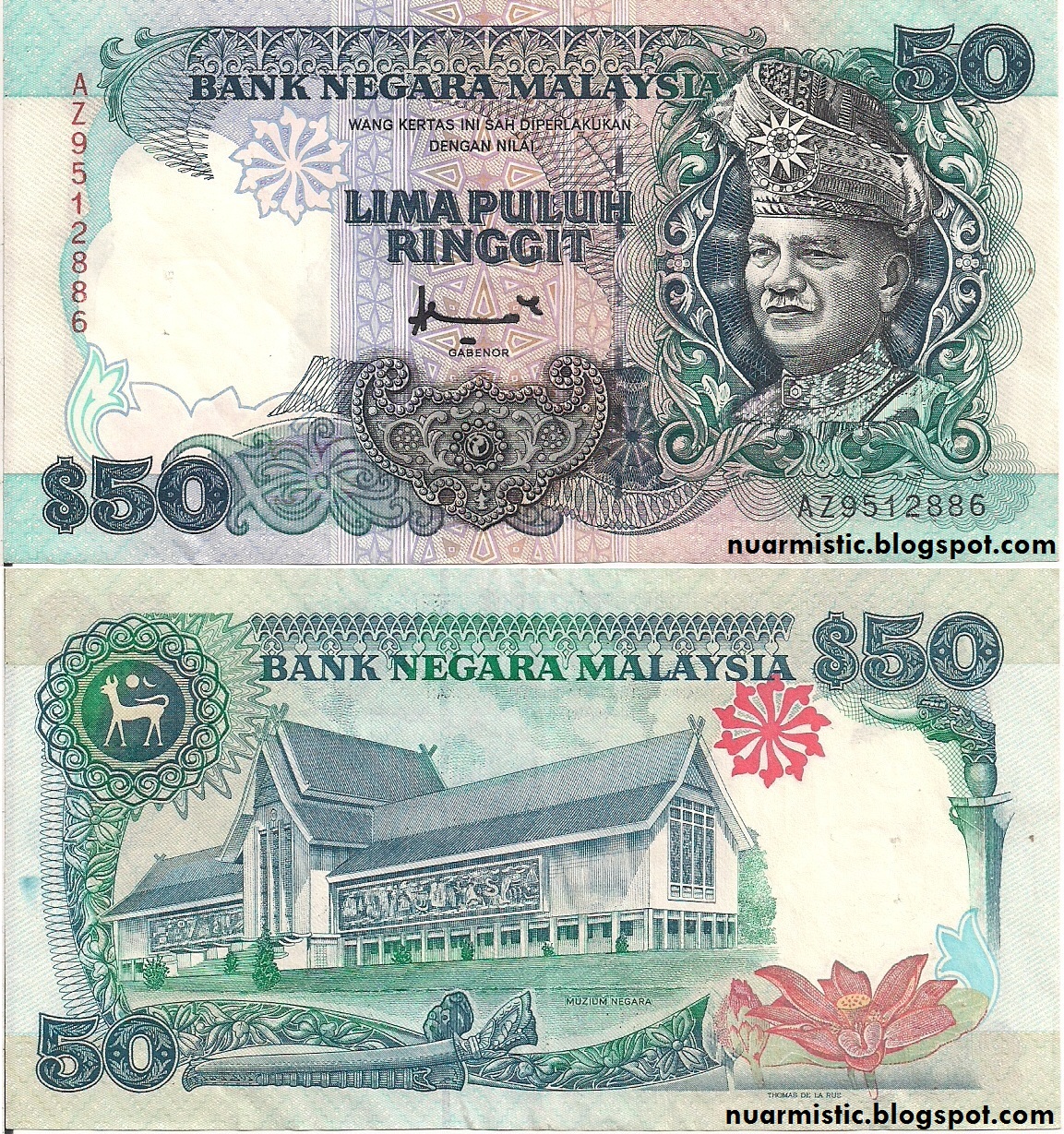 Siri Lengkap Wang Kertas Malaysia - Note RM50