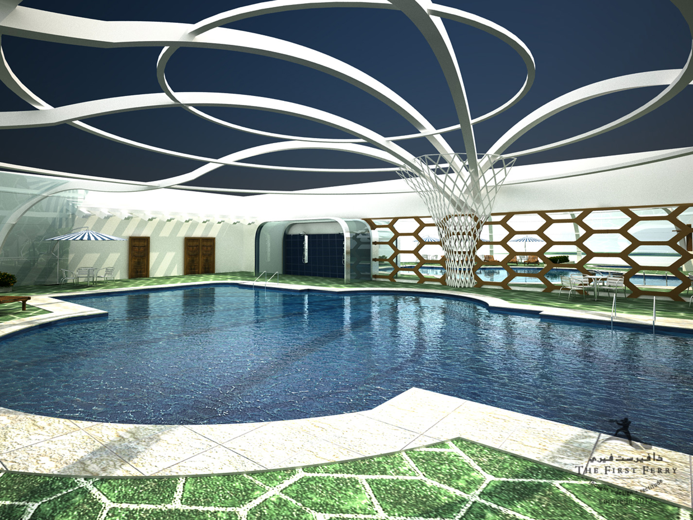 The First Ferry: Club House Swimming Pool