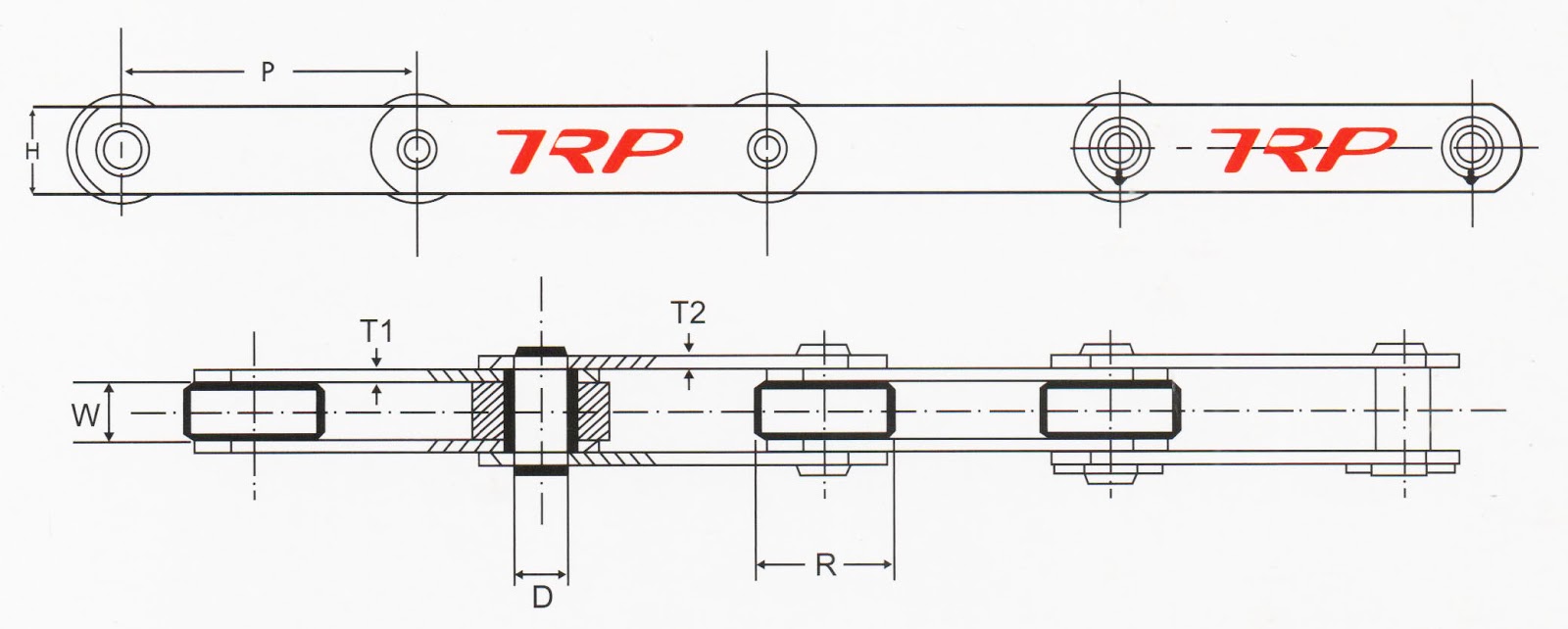 PALM OIL CONVEYOR CHAIN : TRP