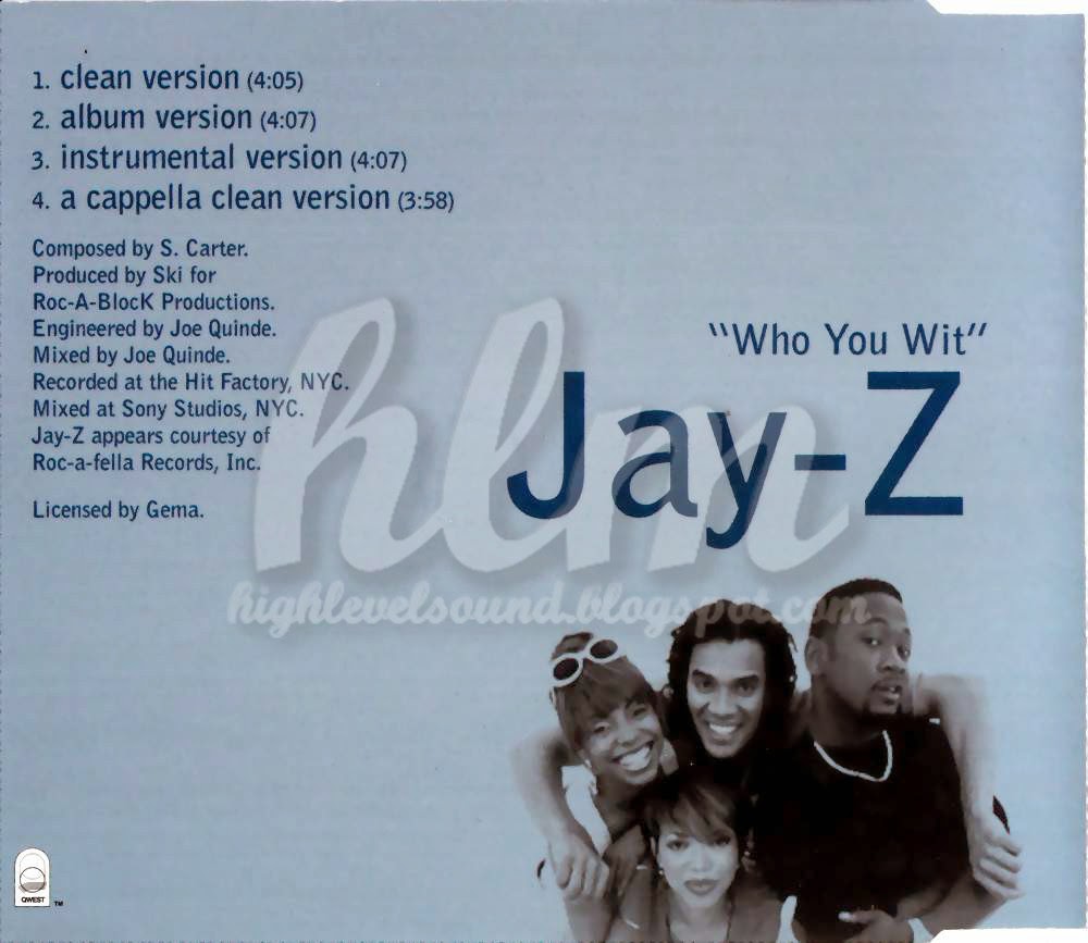 highest level of music: Jay-Z - Who You Wit-(Germany_CDS)-1997-hlm