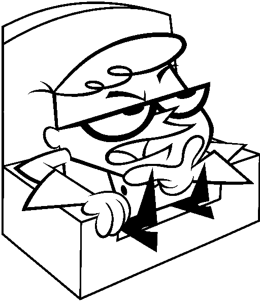 Coloring Dexter Laboratory Lab Explain Pages Cartoon Kids Dexters ...