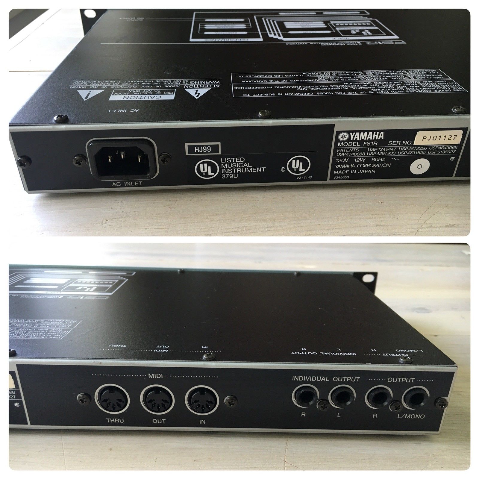 MATRIXSYNTH: Yamaha FS1R FM Synthesizer SN PJ01127