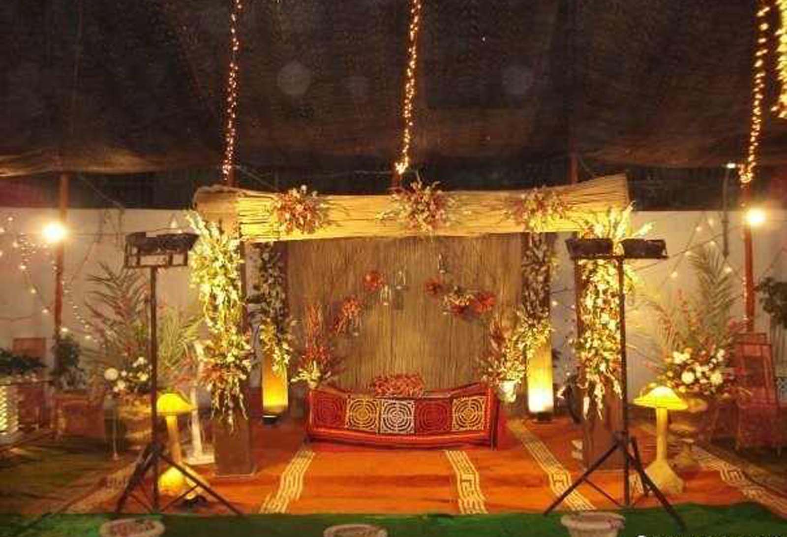 Gaye Holud or Turmeric on the Body Stage Decoration Idea - Bengali ...