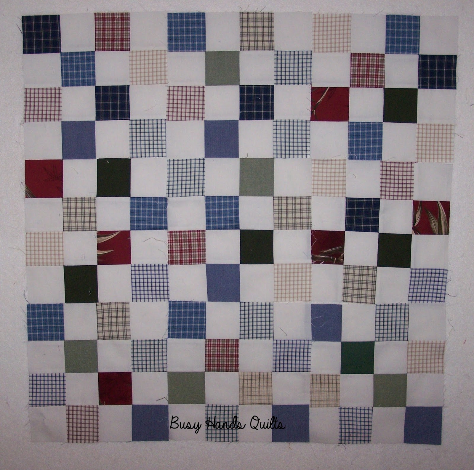 Busy Hands Quilts: Custom Checkerboard Quilts {Progress #3 Blocks!}